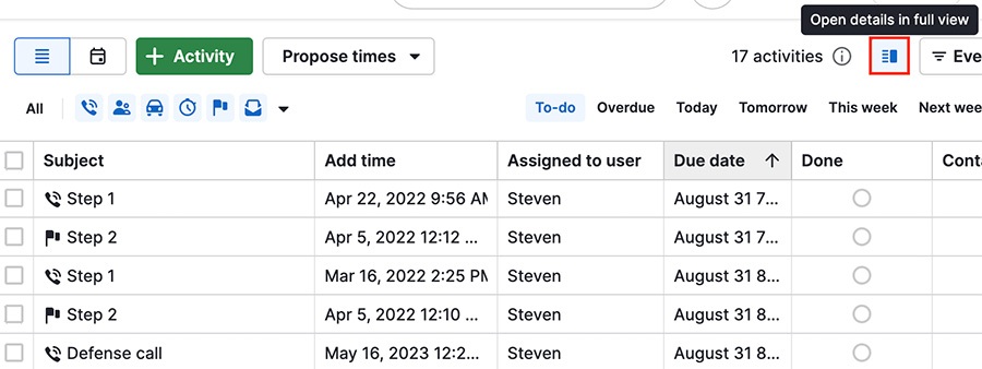 Contextual view - Knowledge Base | Pipedrive